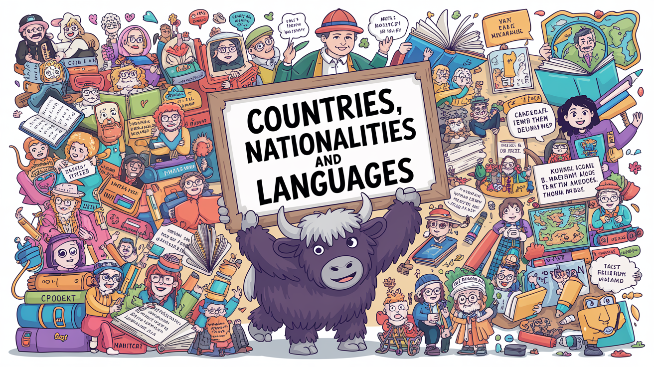 Countries , Nationalities & Languages in English