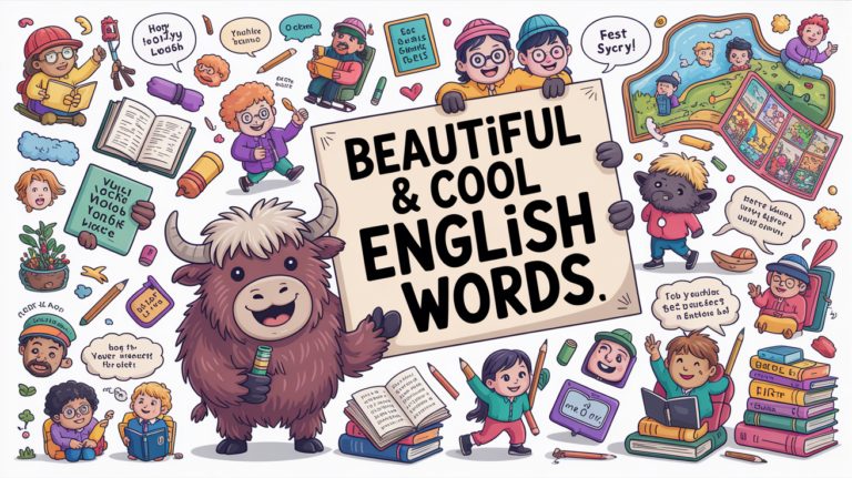 200+ Beautiful & Cool English Words