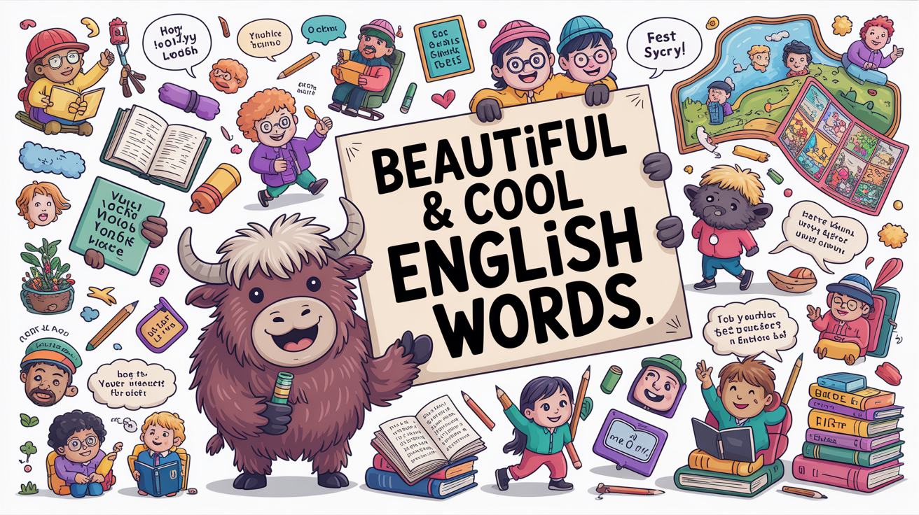 200+ Beautiful & Cool English Words