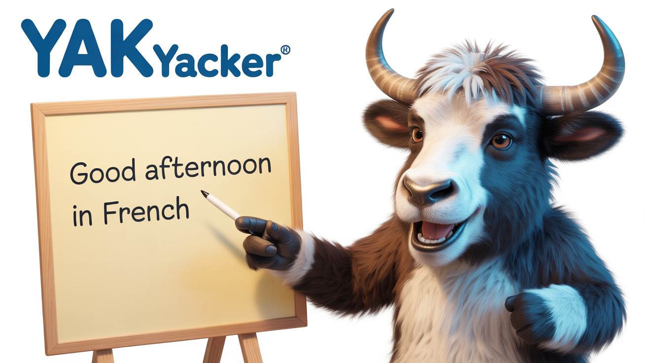 Say Good Afternoon in French (Bonjour, Bon après-midi)