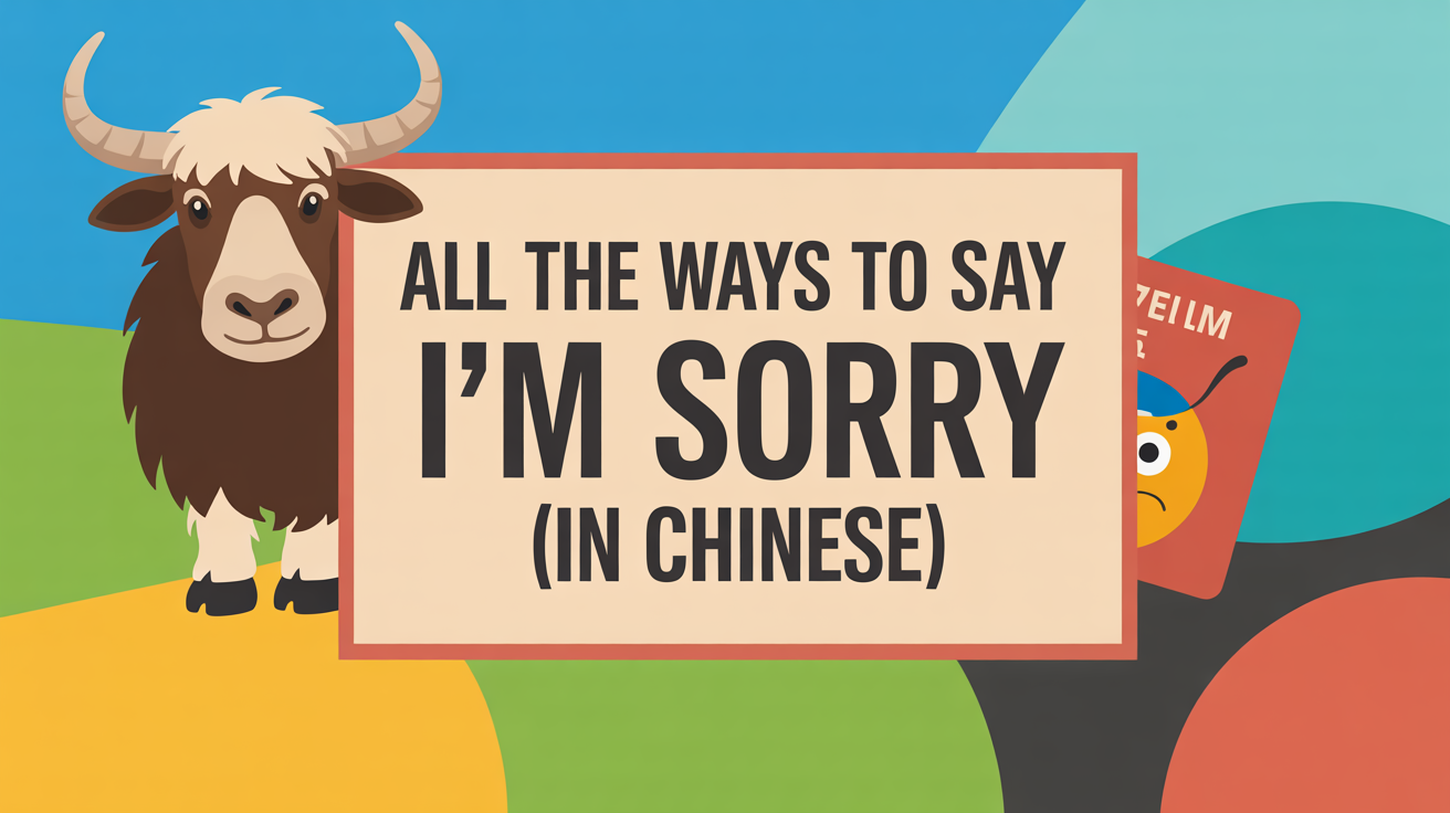 Mastering All The Ways To Say “I’m Sorry” In Chinese (說對不起)