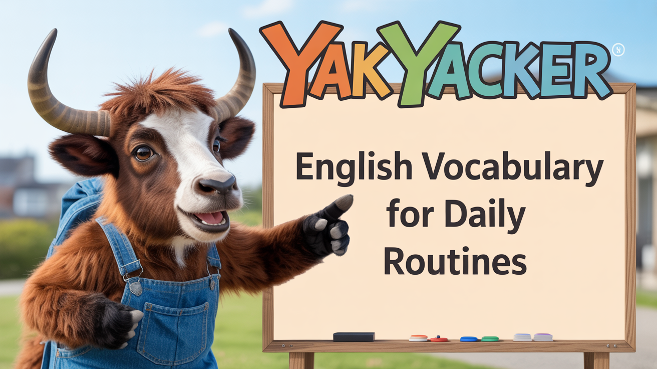 100+ English Vocabulary for Daily Routines | Yak Yacker