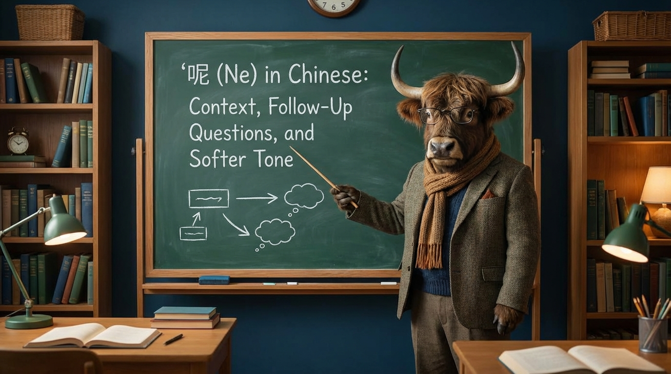 Traditional Chinese 呢 (ne) explained | Yak Yacker