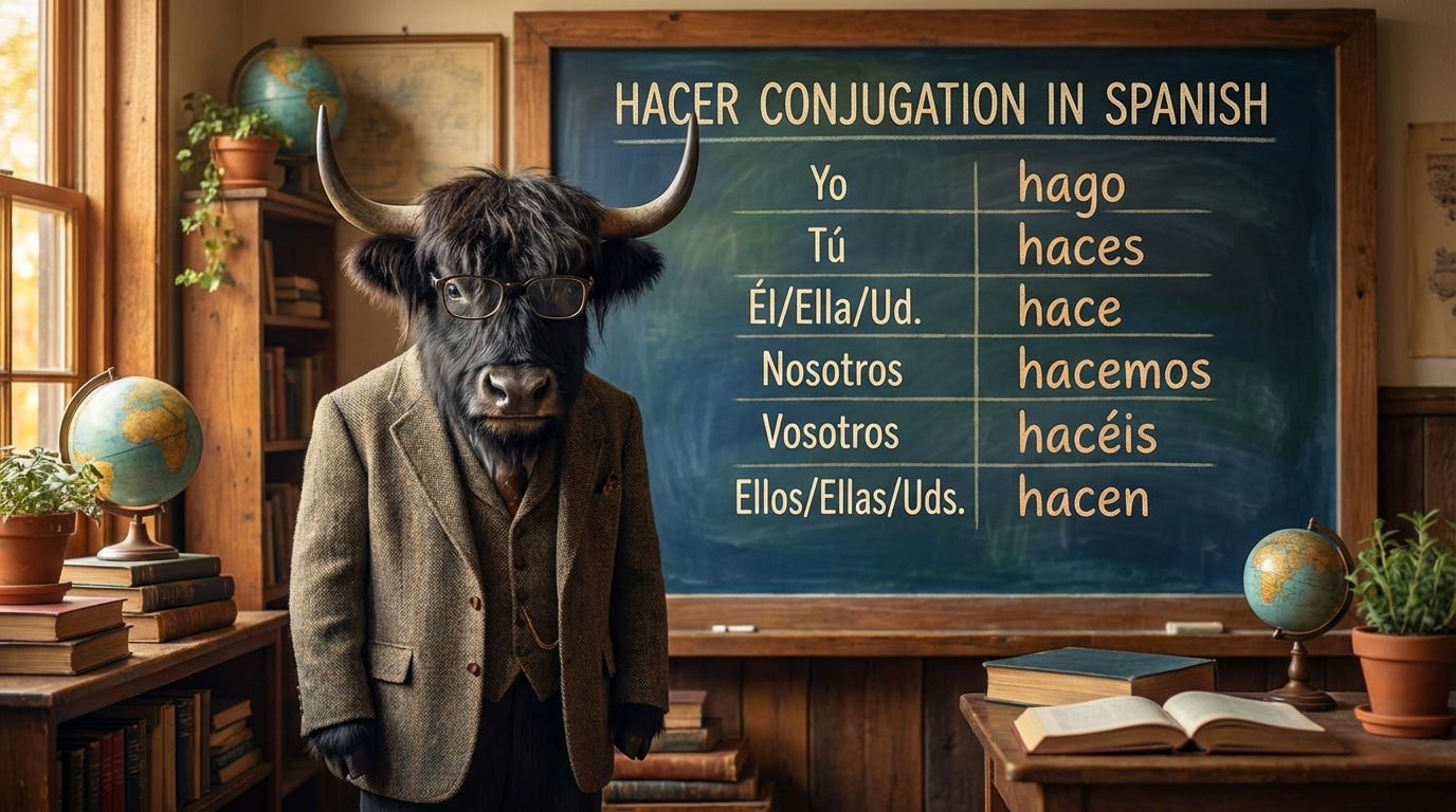 Hacer Conjugation in Spanish | Yak Yacker
