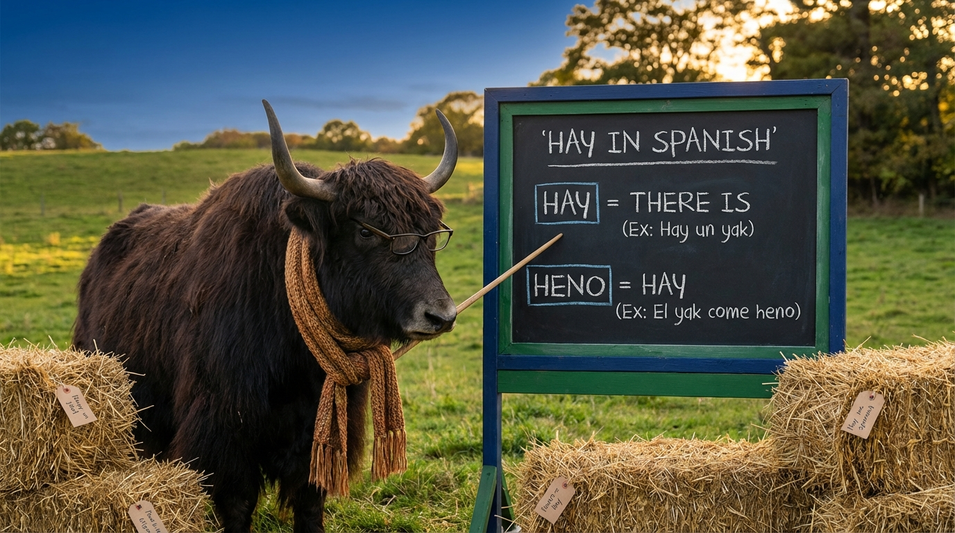 Hay In Spanish Explained | Yak Yacker