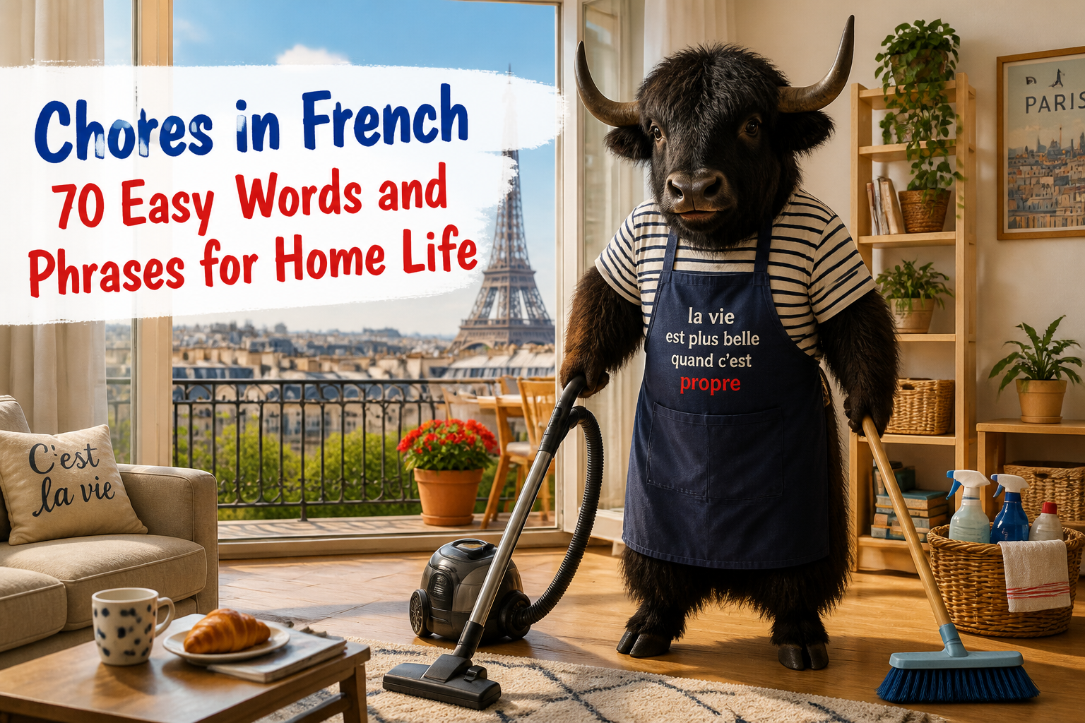 Chores in French 70 Easy Words and Phrases for Home Life
