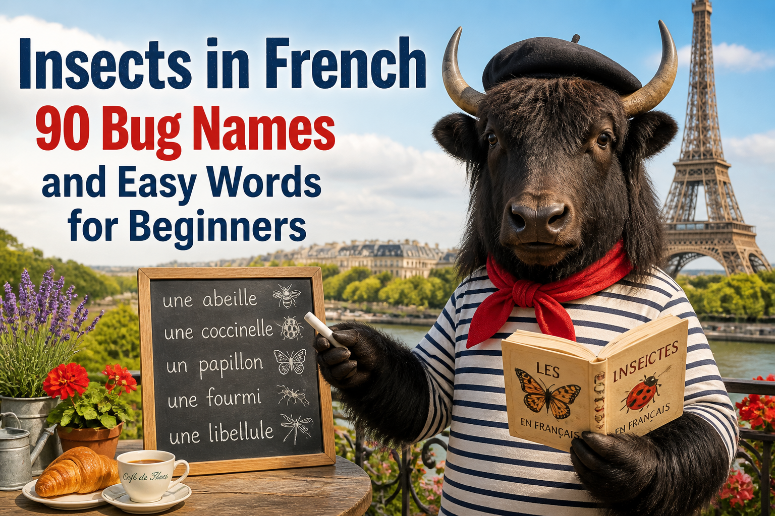 Insects in French 90 Bug Names and Easy Words for Beginners