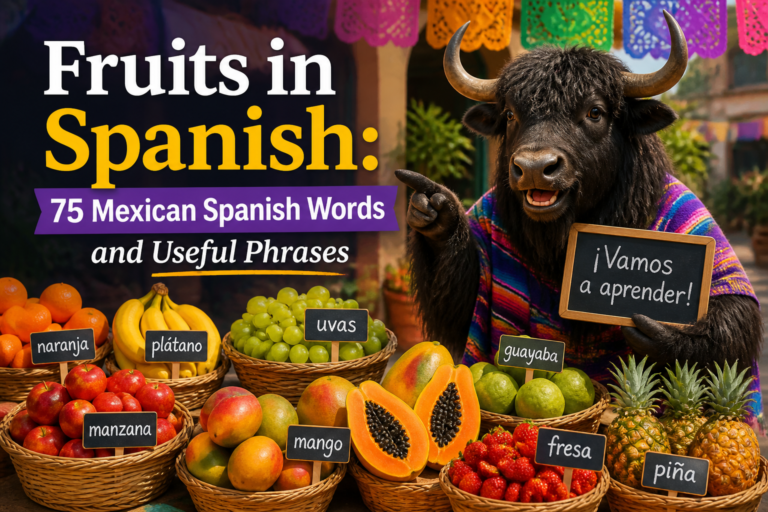 Fruits in Spanish: 75 Mexican Spanish Words