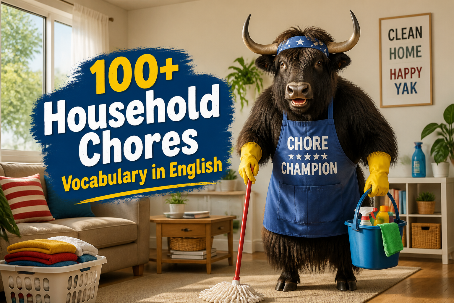 100+ Household Chores Vocabulary in English