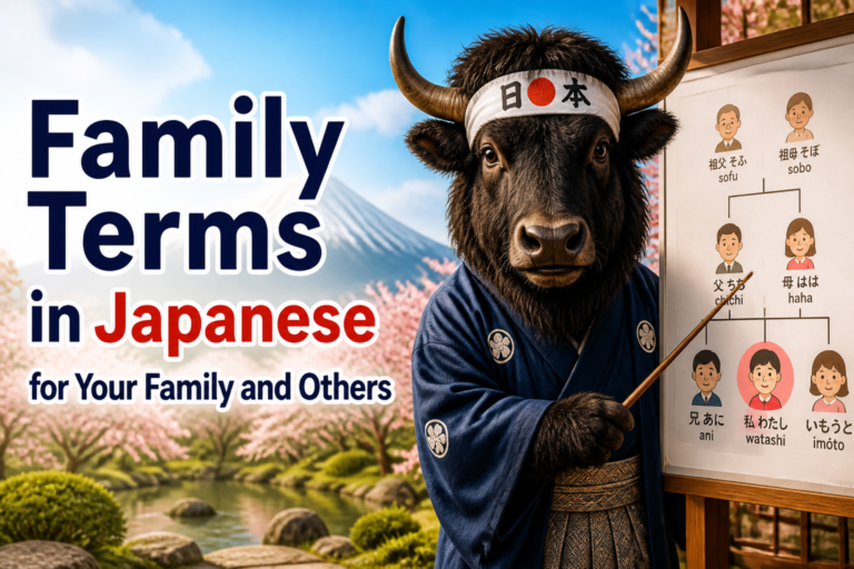 Family Terms in Japanese for Your Family and Others