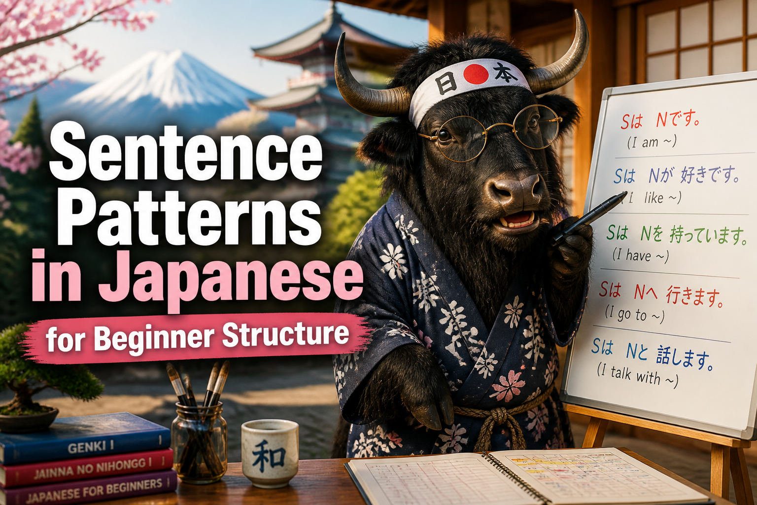 Sentence Patterns in Japanese for Beginner Structure