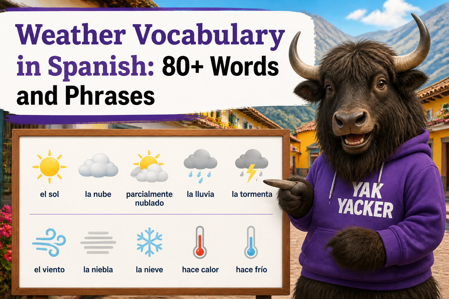 Weather Vocabulary in Spanish: 80+ Words