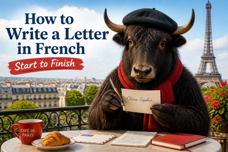 How to Write a Letter in French Start to Finish